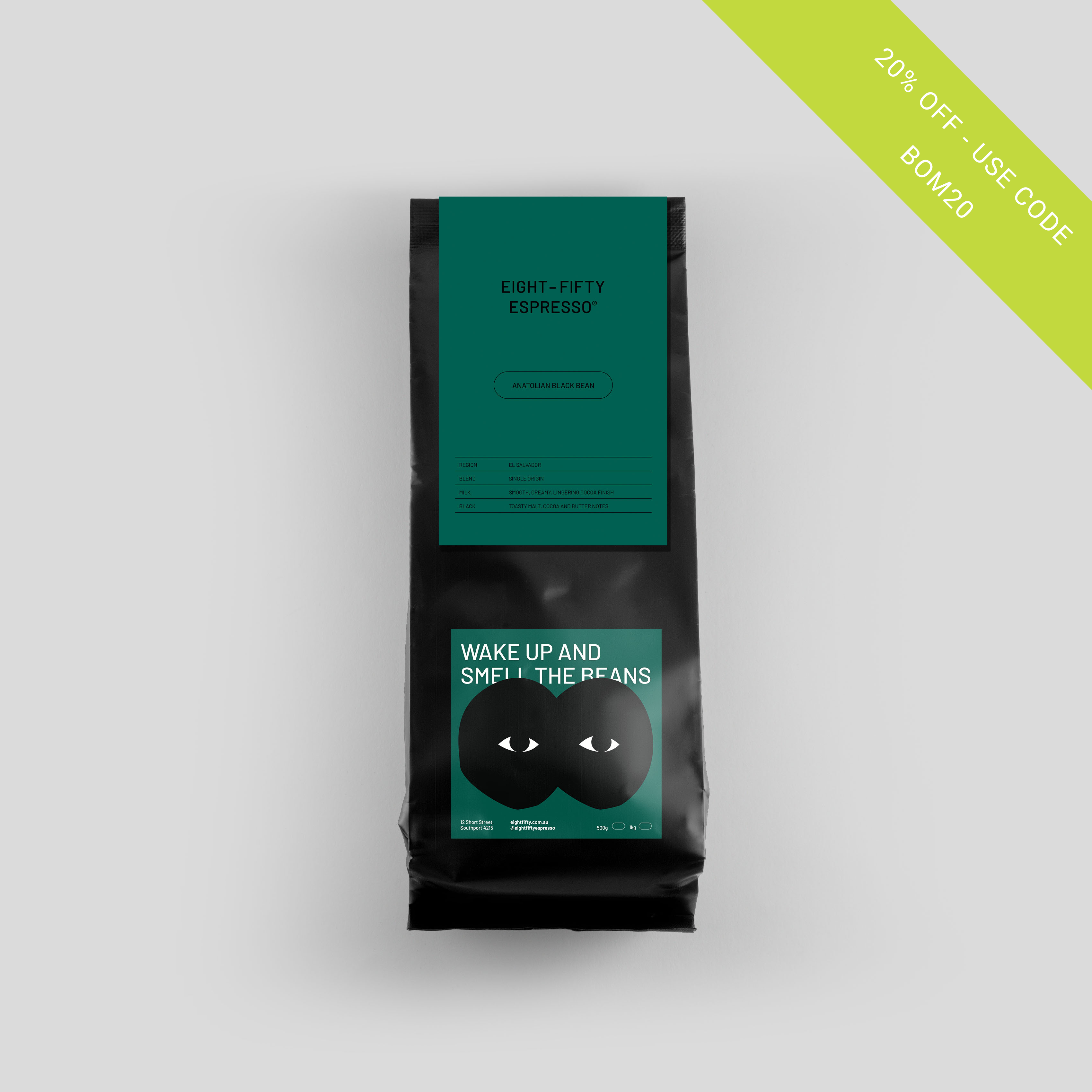 Anatolian Black Bean | Single Origin Coffee | Eight Fifty Espresso